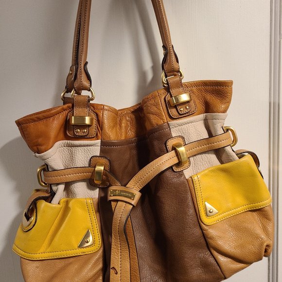 b. makowsky | Bags | B Makowsky Glove Leather Patchwork Hoboshoulder ...